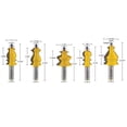 Yonico 10 Bit Architectural Molding Router Bit Set - 1/2" Shank - 16101 ...
