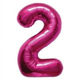 Northstar Number 2 Magenta 34" Pink Foil Balloon - Walmart.com