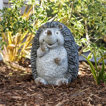 Alpine Corporation 13-Inch Plastic Solar Powered Owl Outdoor Statue ...