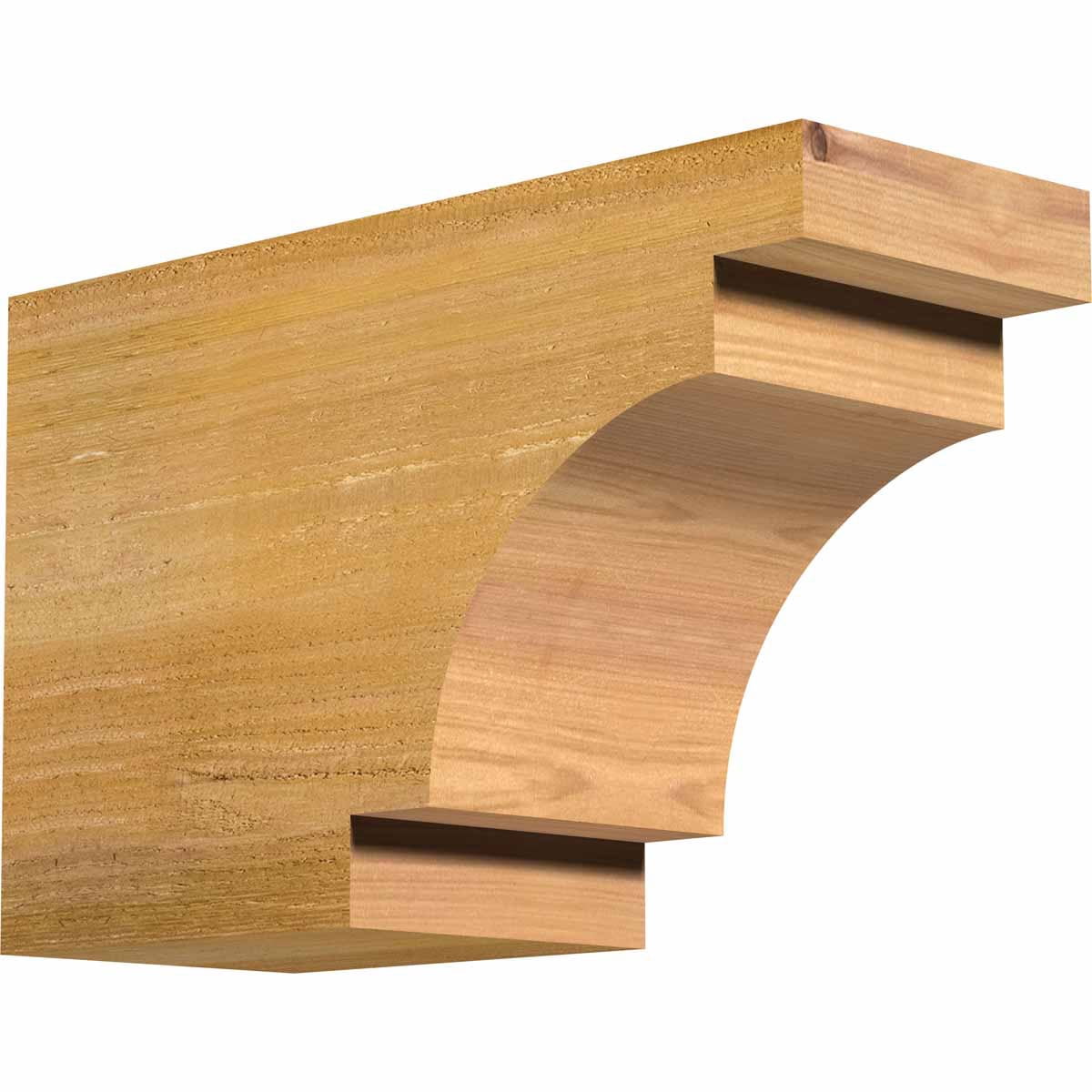 6"W x 10"H x 16"L Mediterranean Rough Sawn Rafter Tail, Western Red ...
