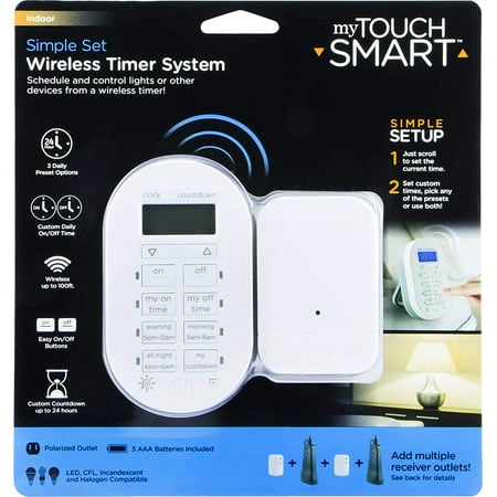 myTouchSmart Wireless Programmable Outdoor/Indoor Digital Timer with ...