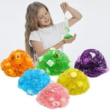 Easycity 8 Pack Jelly Cube Slime, Clear Soft Reusable Kids Gift and ...