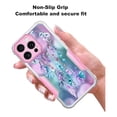 iPhone 16 Pro Max Case, Rosebono Hybrid Dual Layer Graphic Design ...