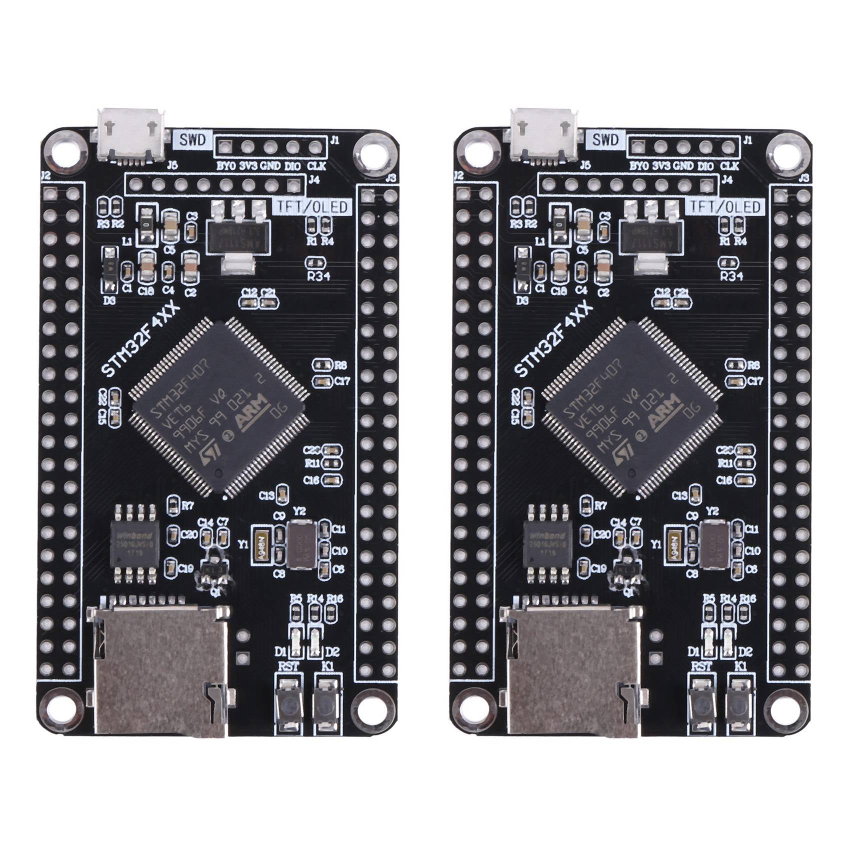2X Stm32F407Vet6 Placa Base del Stm32 Placa de Desarrollo Stm32F407 ...