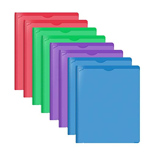 WOT I for 2 Pocket Folders with Clear Front Pocket-8 Pack and 3 Prong ...