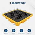 2 Drum Spill Containment Tray, Anti-Leak Plastic Oil Tank Spill-Proof ...