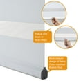 Cordless Zebra Window Shades 34"w X 47"h White Dual Layer Light Control ...