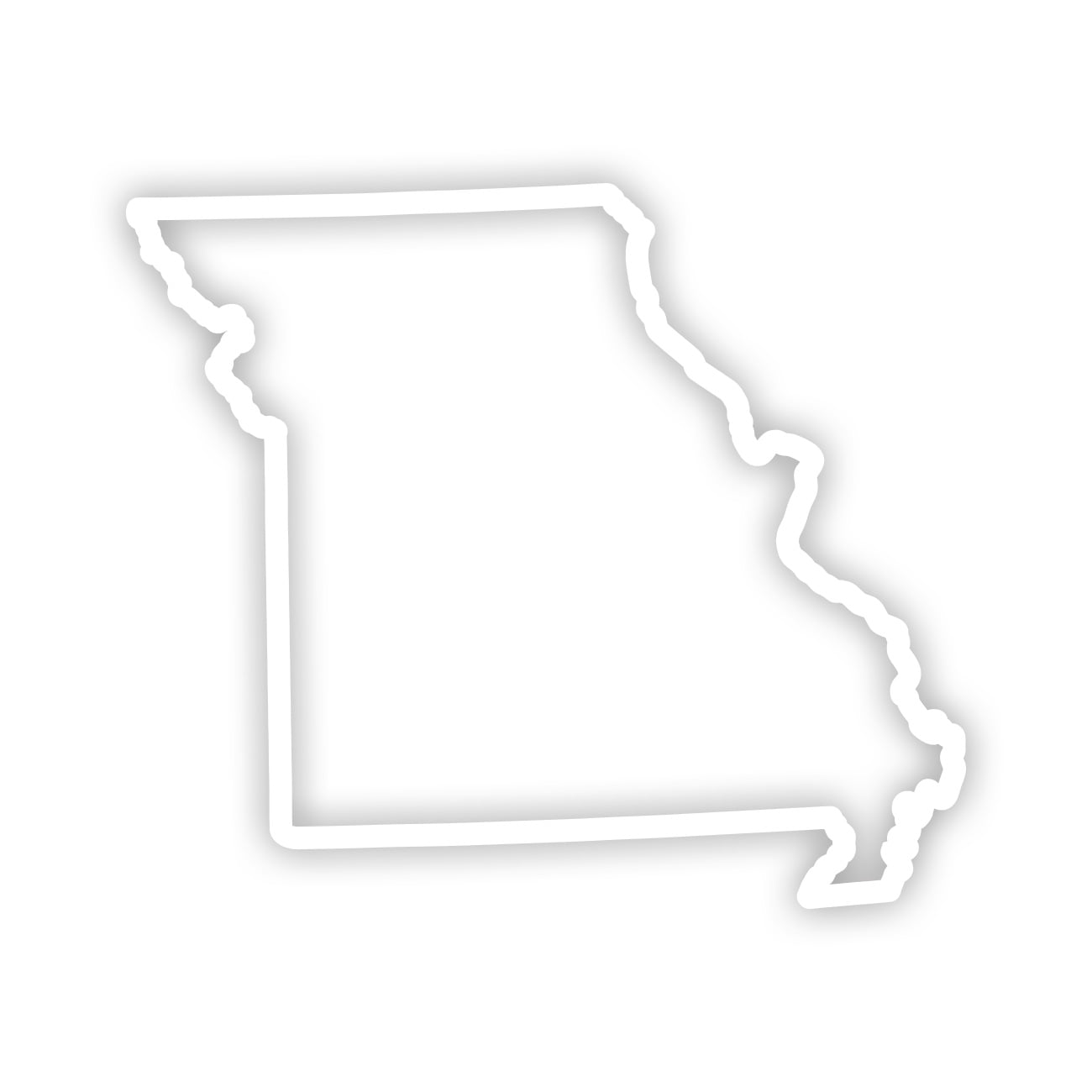 Missouri Outline Sticker Decal Die Cut - Self Adhesive Vinyl ...