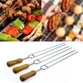 6pcs Stainless Steel U-Shaped Barbecue Brazing Fork Needle Grilling ...