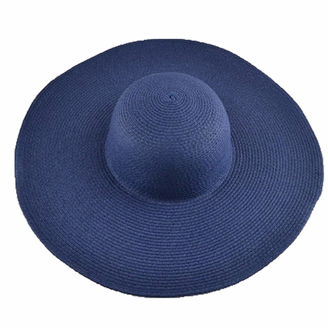 rygai Hawaiian Summer Beach Floppy Hat Women Wide Brim Straw Sun Cap ...