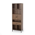 Noble House Briar Contemporary Faux Wood Cube Unit Bookcase, Walnut ...