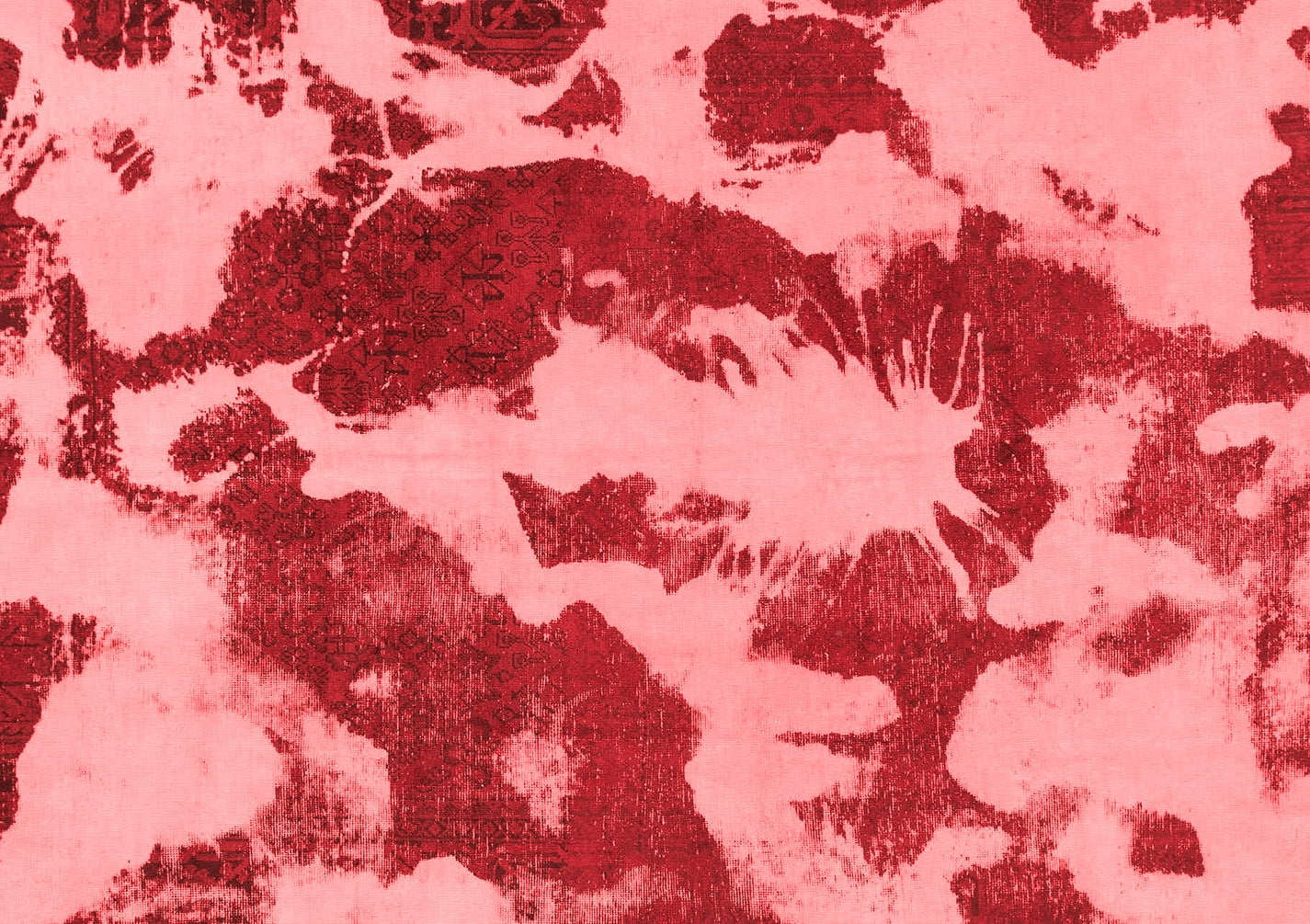 Ahgly Company Indoor Rectangle Abstract Red Modern Area Rugs, 7' x 9 ...