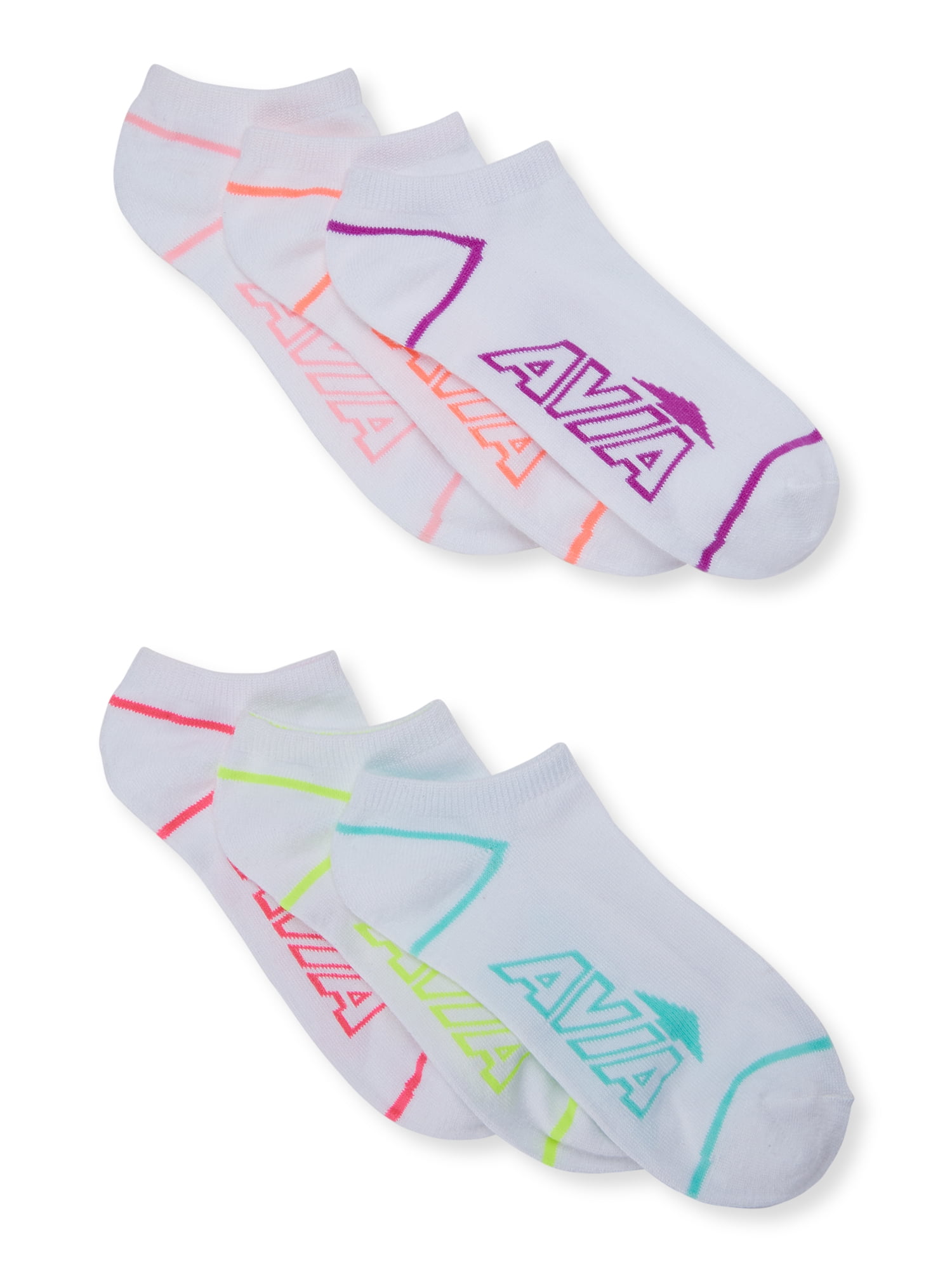 Avia Women' s Super Soft No Show Socks, 6 Pack - Walmart.com