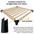 DIY Modern Deck Pergola Bracket Kit for Up to 12 x 20 Pergola Attached ...
