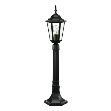 "42"" LED Solar Mini Vintage Street Lamp Post, Outdoor Garden Triple ...