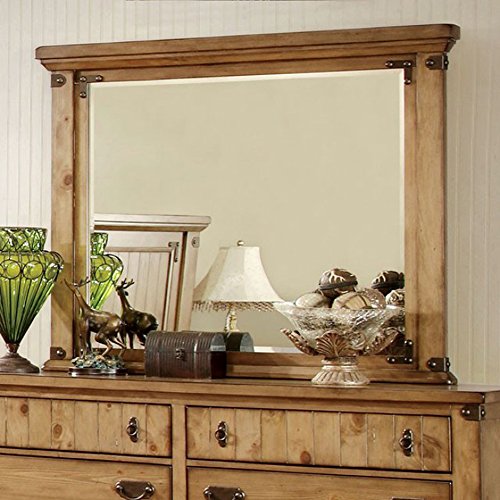 Pioneer Cottage Style Mirror , Burnished Pine - Walmart.com
