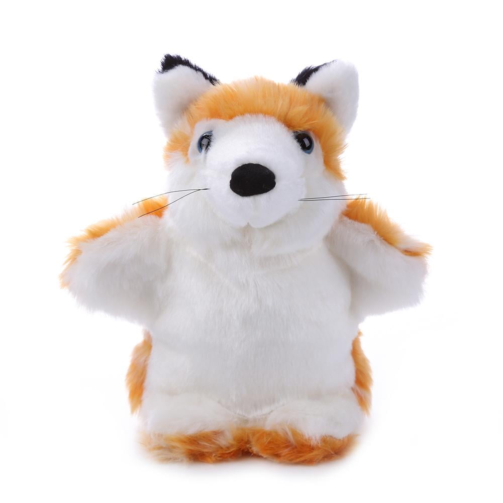 Butwevi Cute Fox Hand Puppet Baby Kids Soft Doll Plush Educational Toys ...