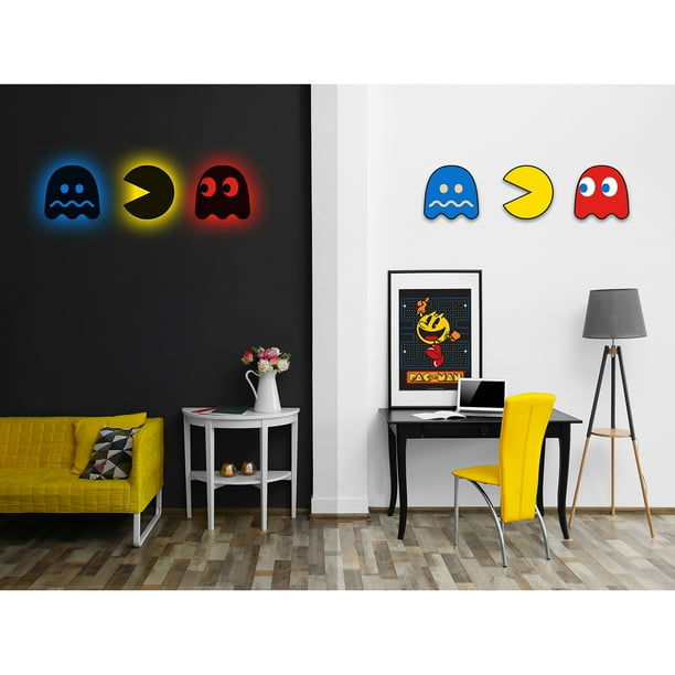 Pac-Man Blue Scared Ghost Silhouette Light, Arcade1UP - Walmart.com ...