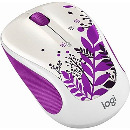 Logitech M325 Wireless 1000dpi Opical Mouse - Purple Peace - Walmart.com