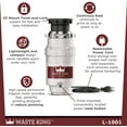 Waste King L-1001 Garbage Disposal, 1/2 HP with Power Cord - Walmart.com