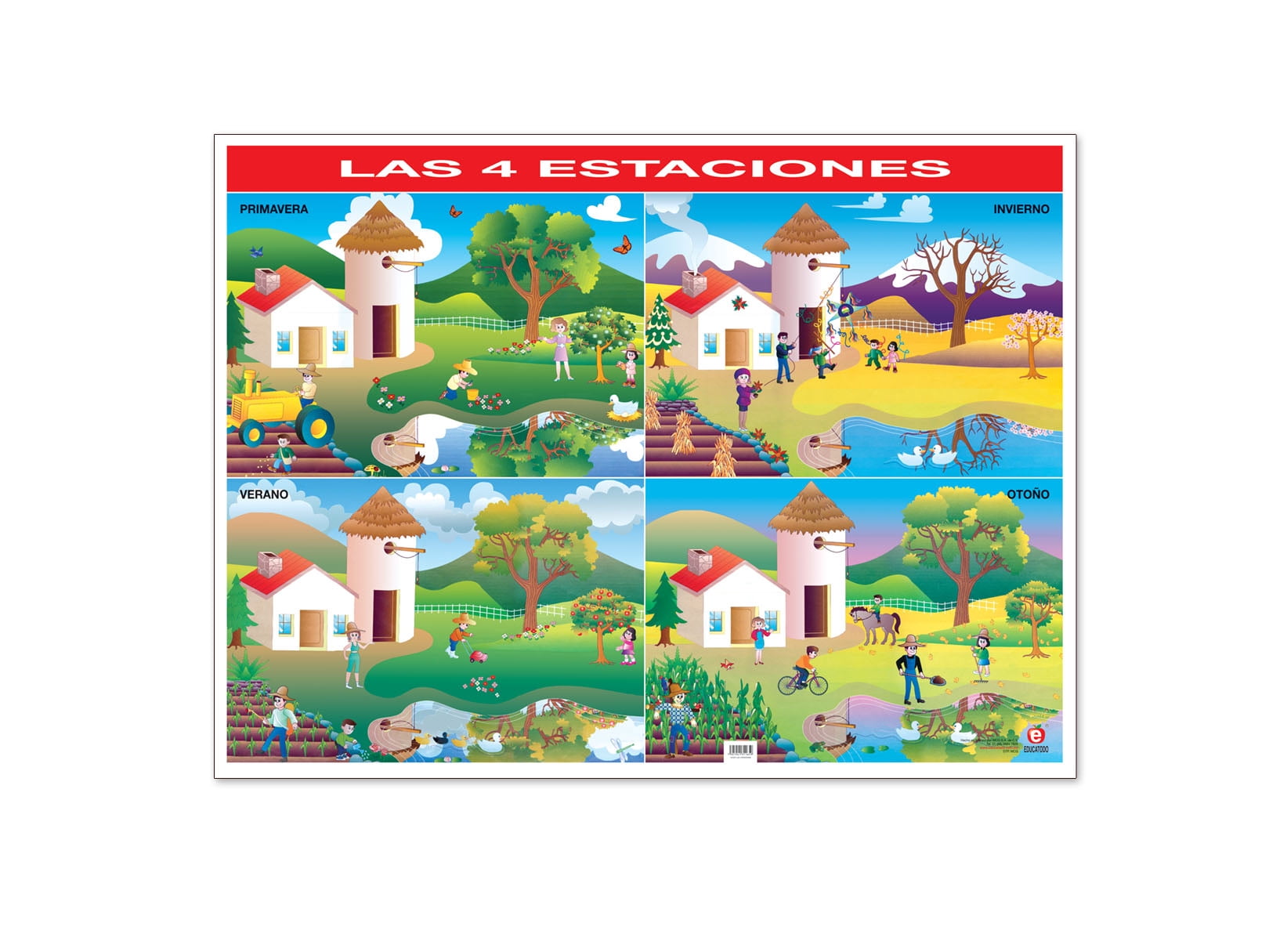 Póster Las 4 Estaciones Educatodo B-0347-I | Walmart en línea