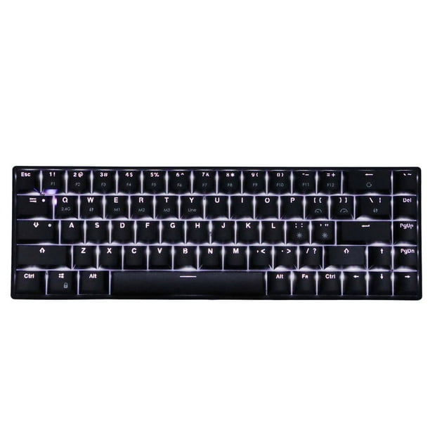 Mechanical Keyboard, 68 Key Wireless Keyboard Three Mode For IOS For ...