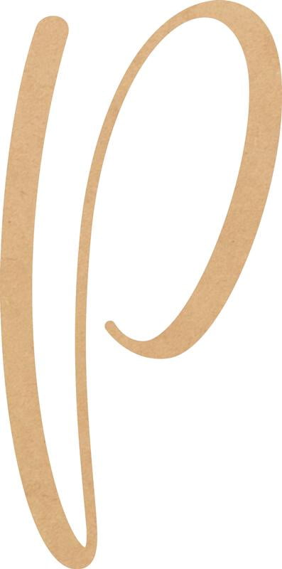 Wood MDF Letter P, Craft Alphabet 7'' Small Home Décor, Buttey Honey ...