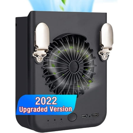 HISRFO Portable Waist Clip Fan / Necklace fan, 8000Mah Battery Operated ...