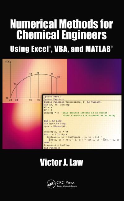 Numerical Methods for Chemical Engineers Using Excel, VBA, and MATLAB ...