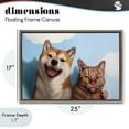 Stupell Industries Adopted Brother Dog & Cat Brown Framed Floater ...