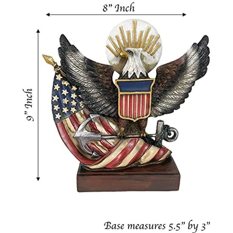 Navy Eagle Holding Anchor