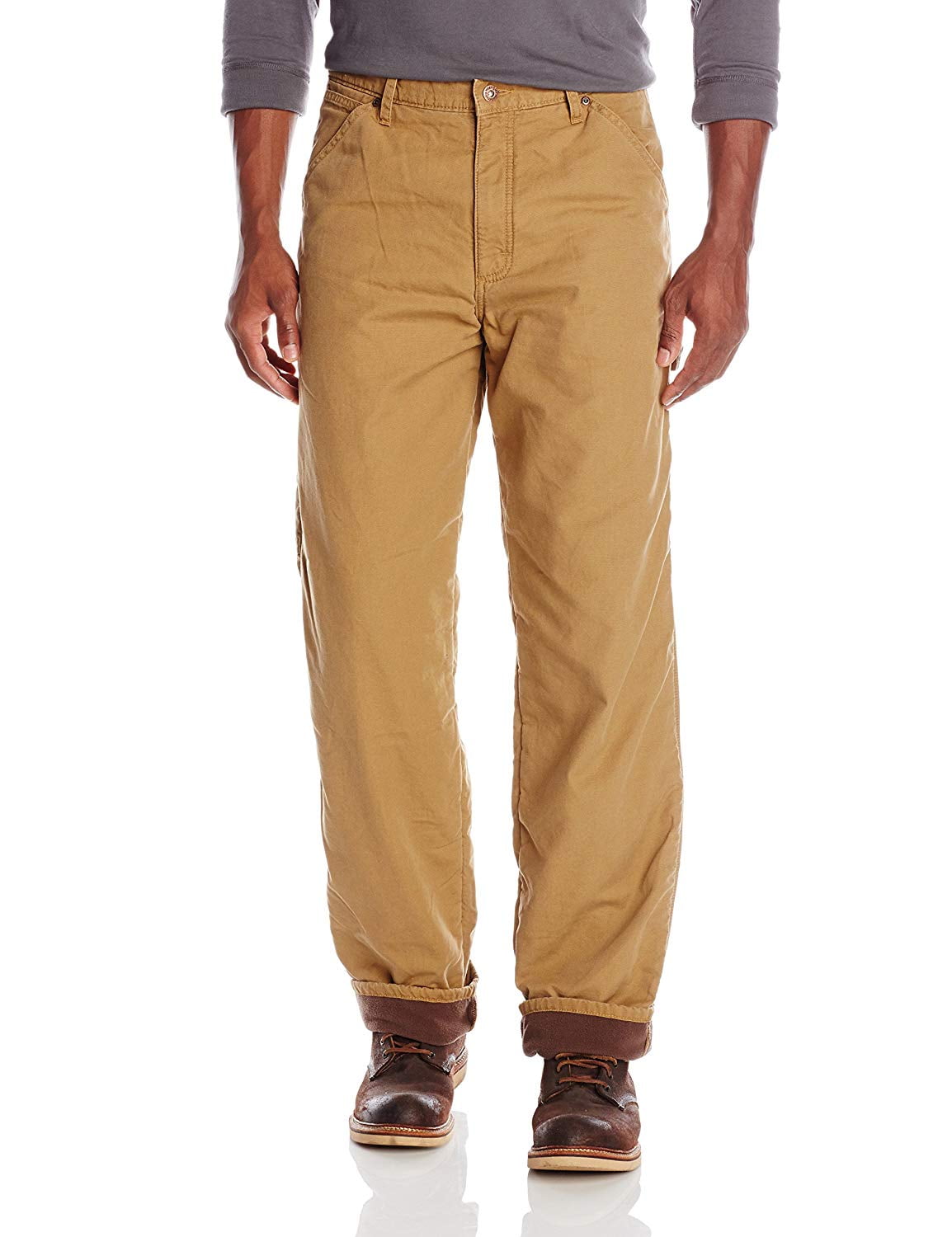 Mens 32x32 Fleece Lined Straight Leg Pants 32 - Walmart.com