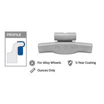 Wegmann 0.25 oz Lead Uncoated Clip-on AW Red Series Wheel Weight (Box ...