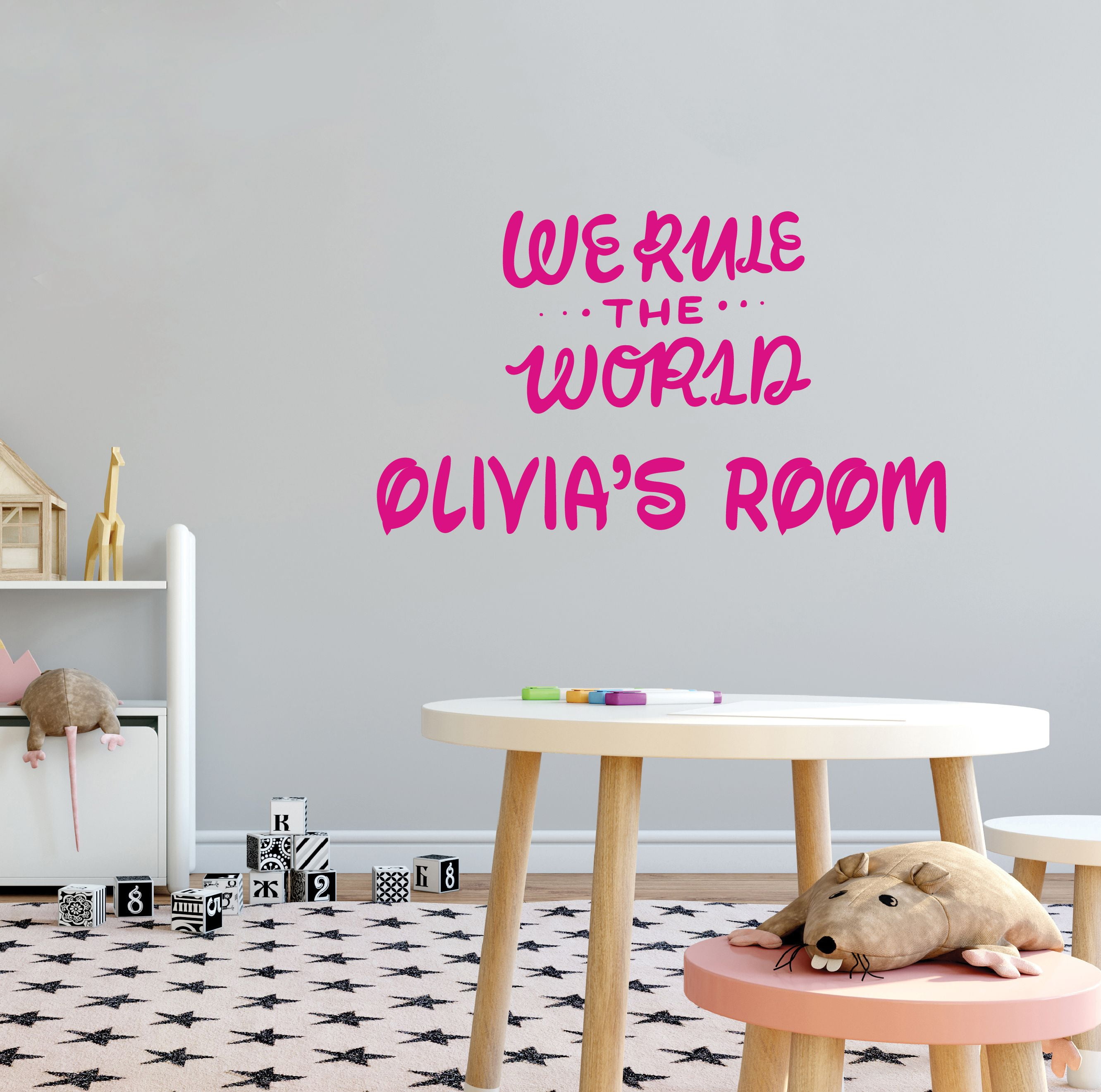 KIDS ROOM - We Rule The World - Inspirational Quotes Lettering Art Home ...