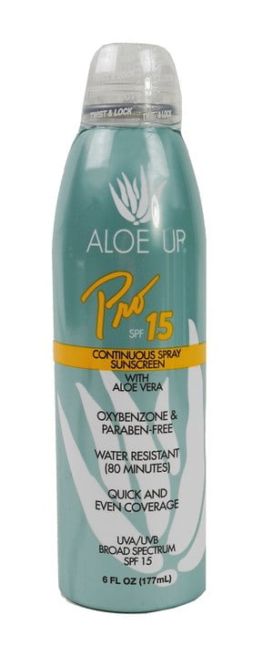 Aloe Up Pro Ultra Sport SPF 15 Continuous Spray, 6 Oz - Walmart.com
