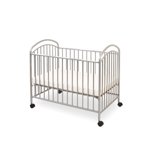 LA BABY Classic Arched Mini/Portable/Compact Crib with Adjustable ...