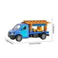 Blue Inertia Snack Car Toy Simulation Food Vehicle With Openable Doors ...