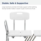 Drive Medical Splash Defense Transfer Bench with Curtain Guard ...