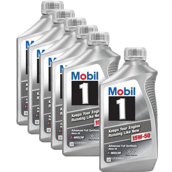 Mobil 1 Full Synthetic Motor Oil 15W50, 1 Quart, Case of 6 - Walmart.com