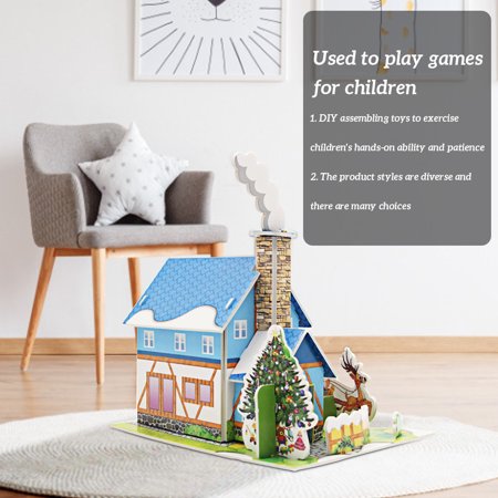 3D Paper Assembly Toy paper assembly house Children Architecture ...