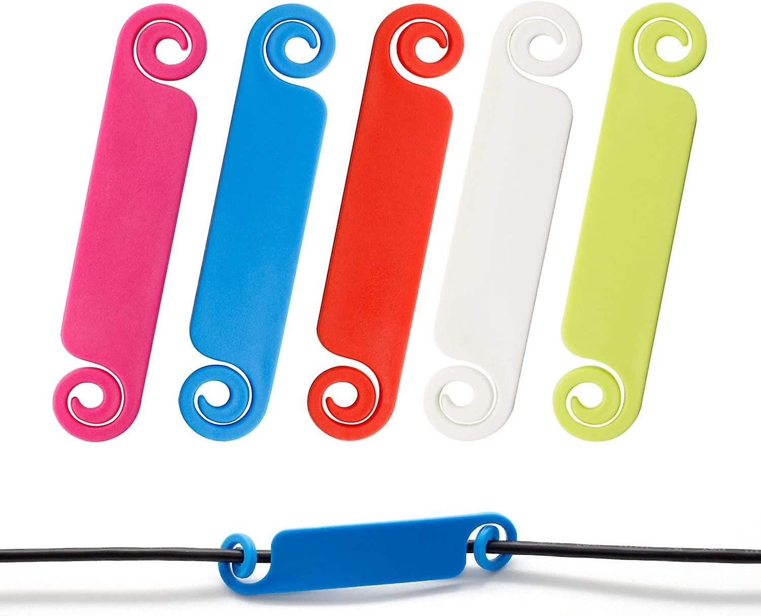 Etiquetas de cable multicolor de 50 piezas para marcado e ...