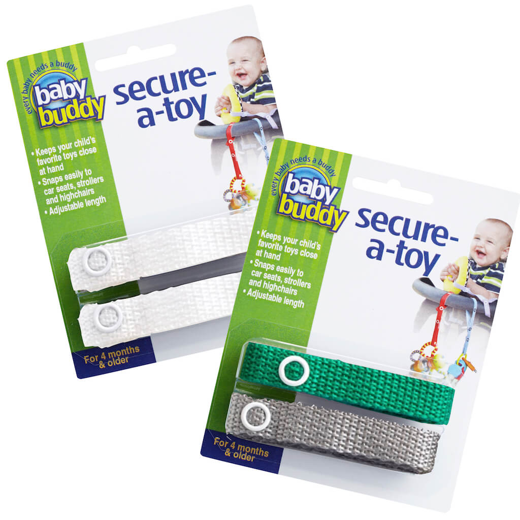 Baby Buddy Secure-A-Toy Secures Toys, Teether, or Pacifier to Stroller ...