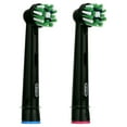 Oral-B CrossAction Electric Toothbrush Replacement Head, Black, 2 Ct ...