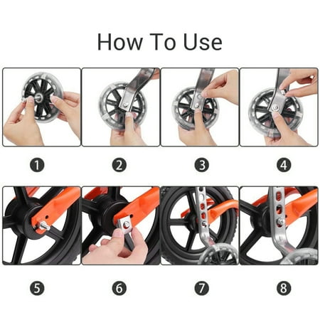 1 Pair 12 Inch 20 Inch Kids Training Wheels Universal Children Support ...