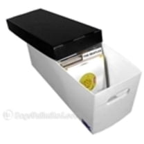 BAGS UNLIMITED 45rpm Record Storage Box, Plastic Corrugated boxes holds ...