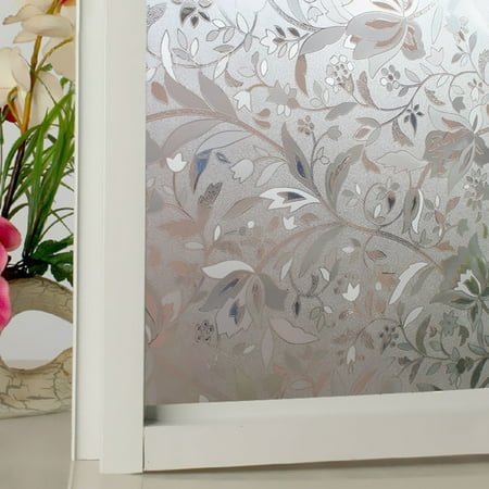 17.7x39.4" 3D Waterproof Door Window Glass Privacy Film Sticker ...