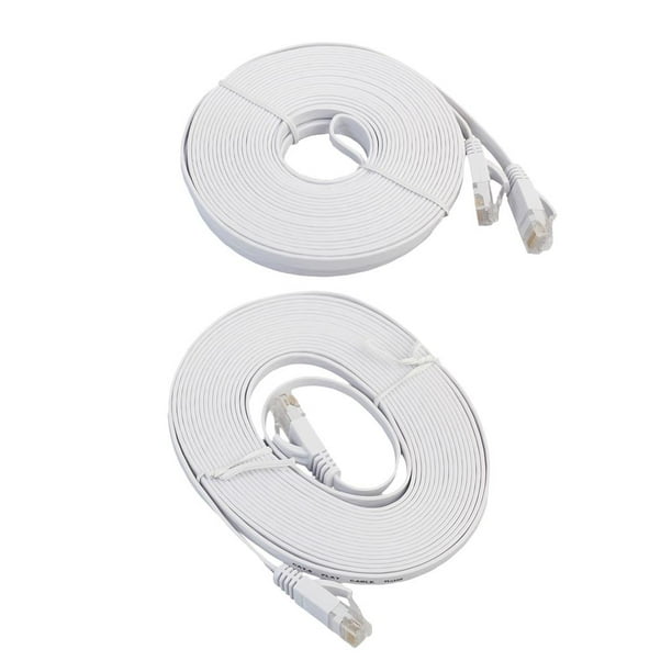 Paquete De 2 Cable UTP Cable Ethernet Cable De Red De Internet Plano 10 ...