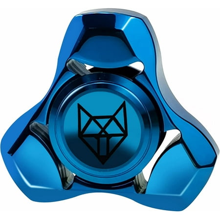 (Blue)Tri Metal Fidget Spinner Toys for Adults Kids, All Stainless ...