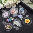 Cartoon Flower Paper Sticker Label Set with PET Self-Adhesive Stickers ...