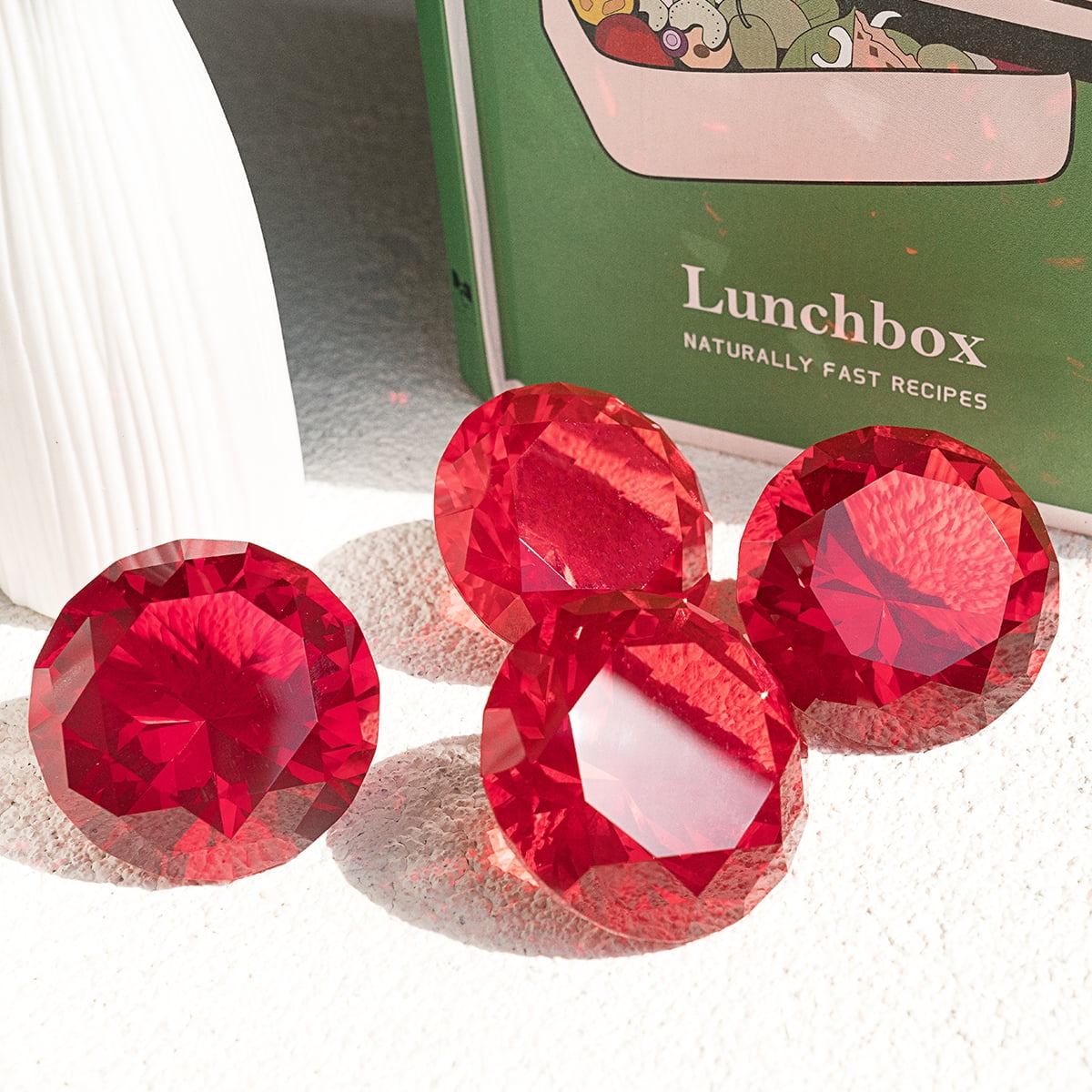 LONGWIN 50mm (2") Crystal Faceted Diamond Paperweight Wedding Favor ...